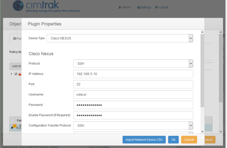 What CimTrak Monitors: Cisco NEXUS